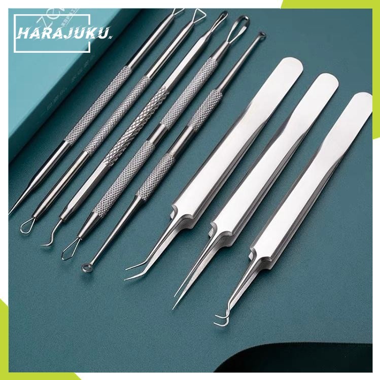 8 Piece Acne and Pimple Removal Tool Set Stainless Steel Blackhead ...