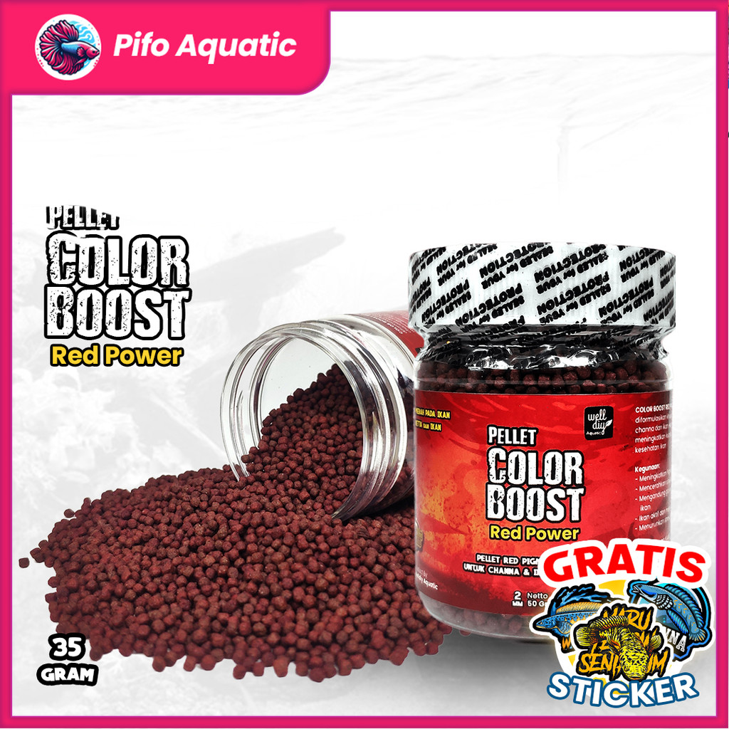 Chana Fish Pellet Feed Channa Carophyll COLOR BOOSTER Red Pigment Pifo ...