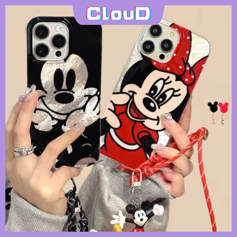 Couples Cartoon Lovely Mickey Mouse Phone Case Compatible For IPhone ...