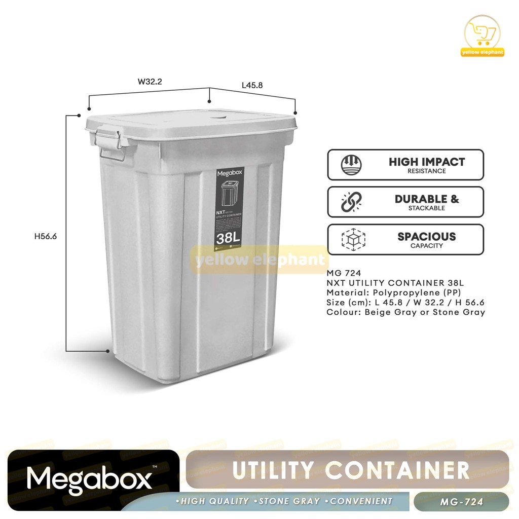 Megabox NXT Utility Container 38 Liters Water container / Waste ...