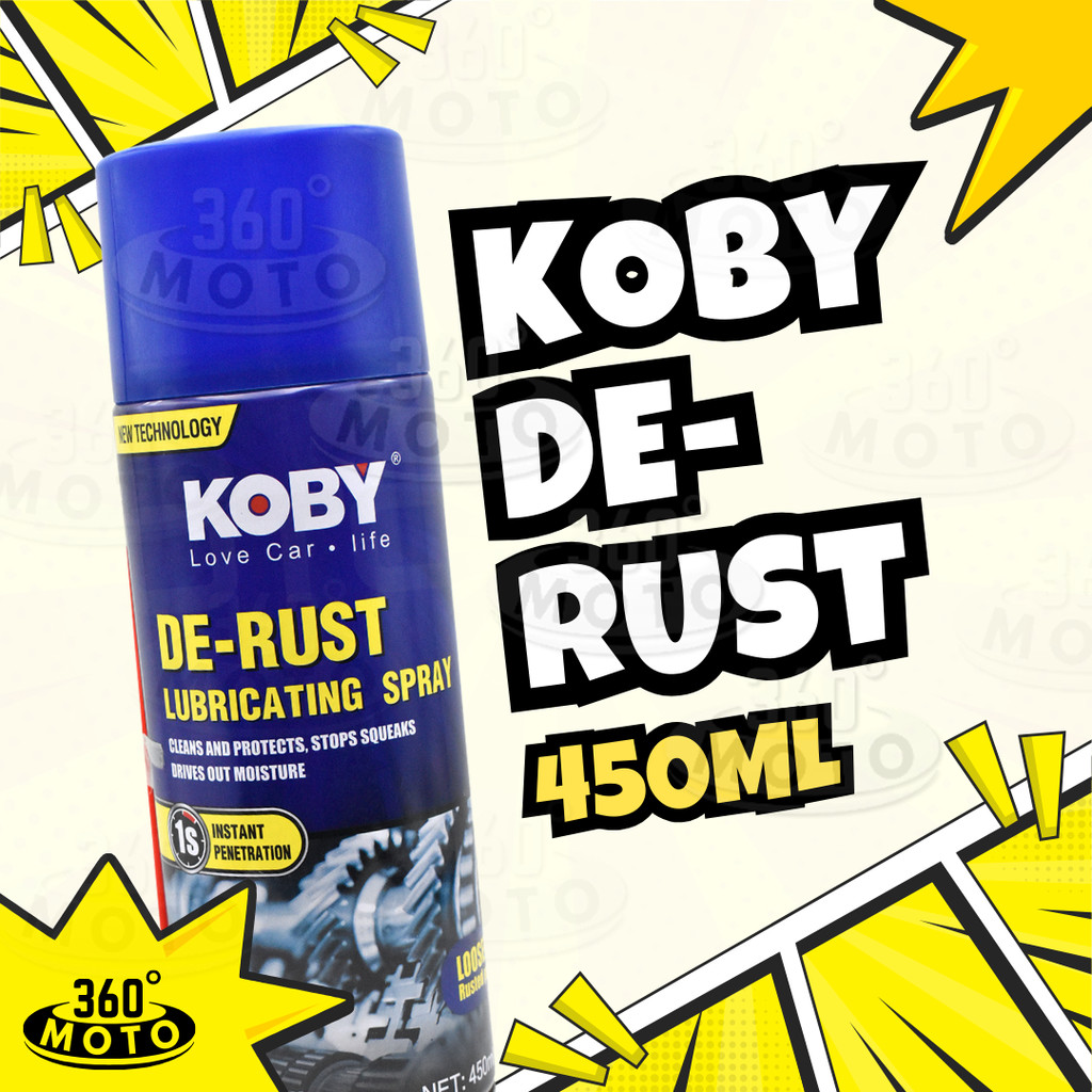 KOBY DE-RUST 450ML RUST REMOVER AND CORROSION PROTECTOR | Shopee ...