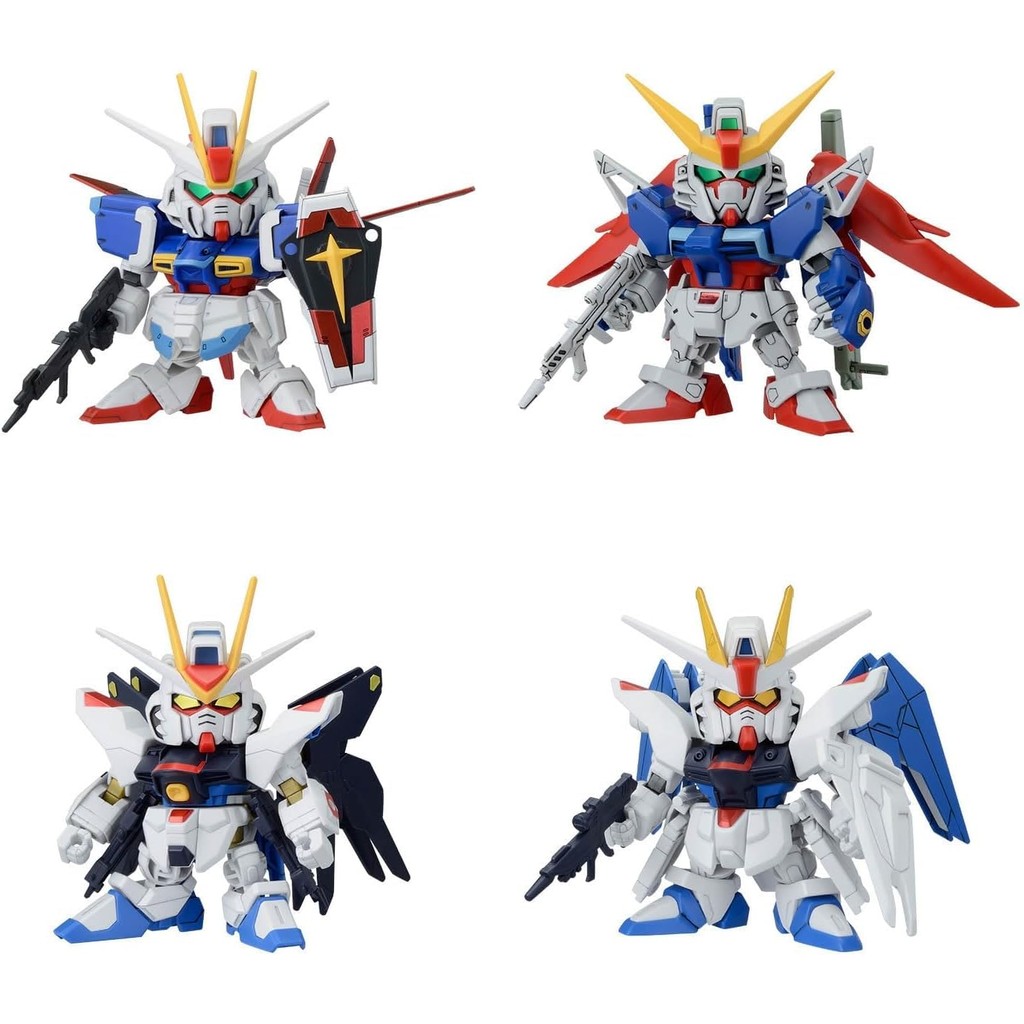 BANDAI SPIRITS SD Gundam BB Senshi Mobile Suit Gundam SEED C.E. Destiny Showdown Set Color-coded ...