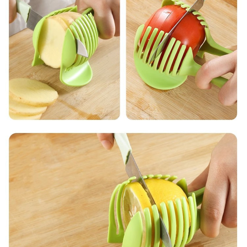 1Pc Lemon Tomato Slicer Multifunctional Fruit Slicer with Handle Tomato ...