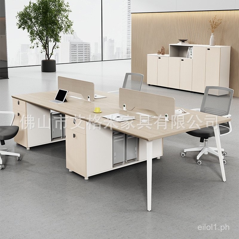 Staff Desk Staff Desktop Card Holder Simple Modern Combination Subareas ...