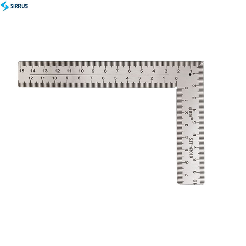 90 Degree Angle Ruler Stainless Steel L Shape Ruler Double Sided Scale ...