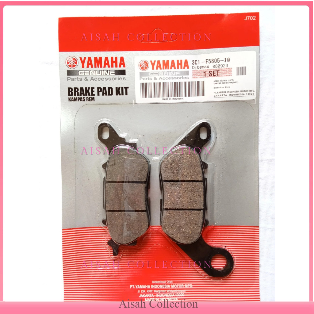 YAMAHA BREAK PAD (REAR) FOR NMAX V1/V2 (3C1-F5805-10) | Shopee Philippines