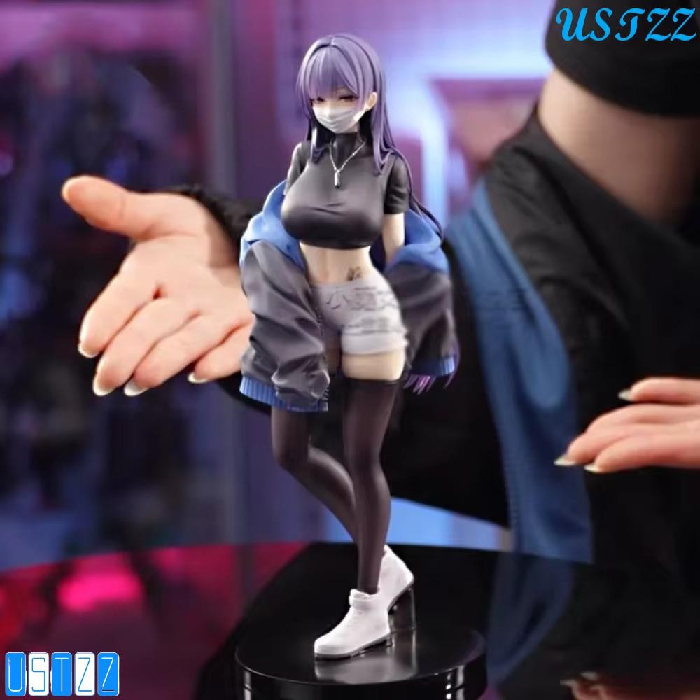 USTZZ Masked Girl Yuna Action Figure, Illustration 1/7 Anime Girl Model ...