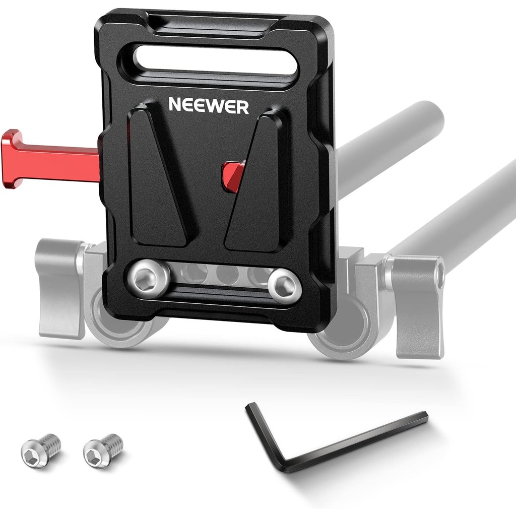 NEEWER Mini V Mount V Lock Battery Plate with 1/4” Threads (PS001 ...