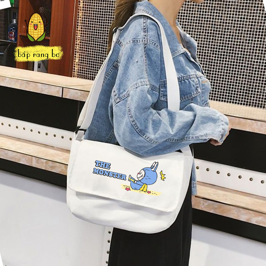 Labubu Labubu Labububu Lalabubu canvas crossbody tote bag with small ...