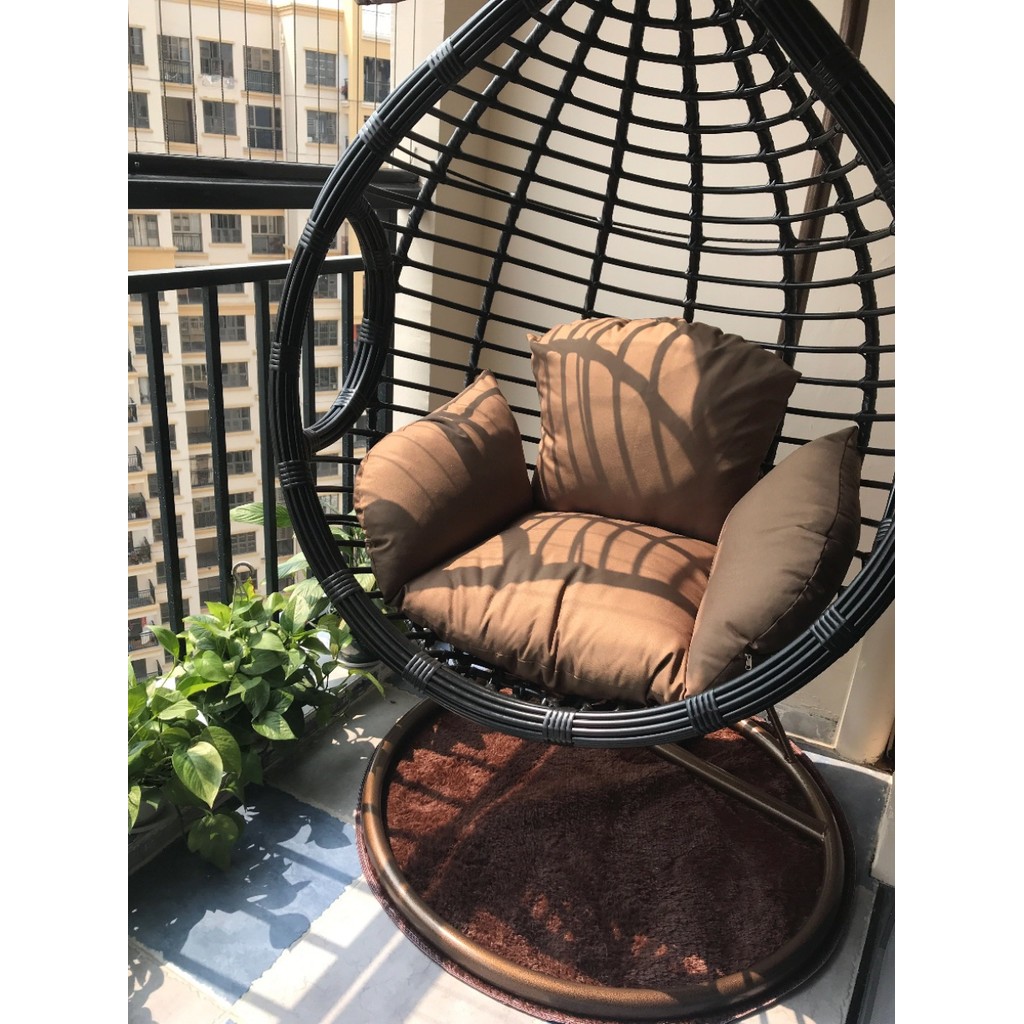 Rocking Chair Single Hanging Chair Thick Rattan Hanging Basket Chair ...