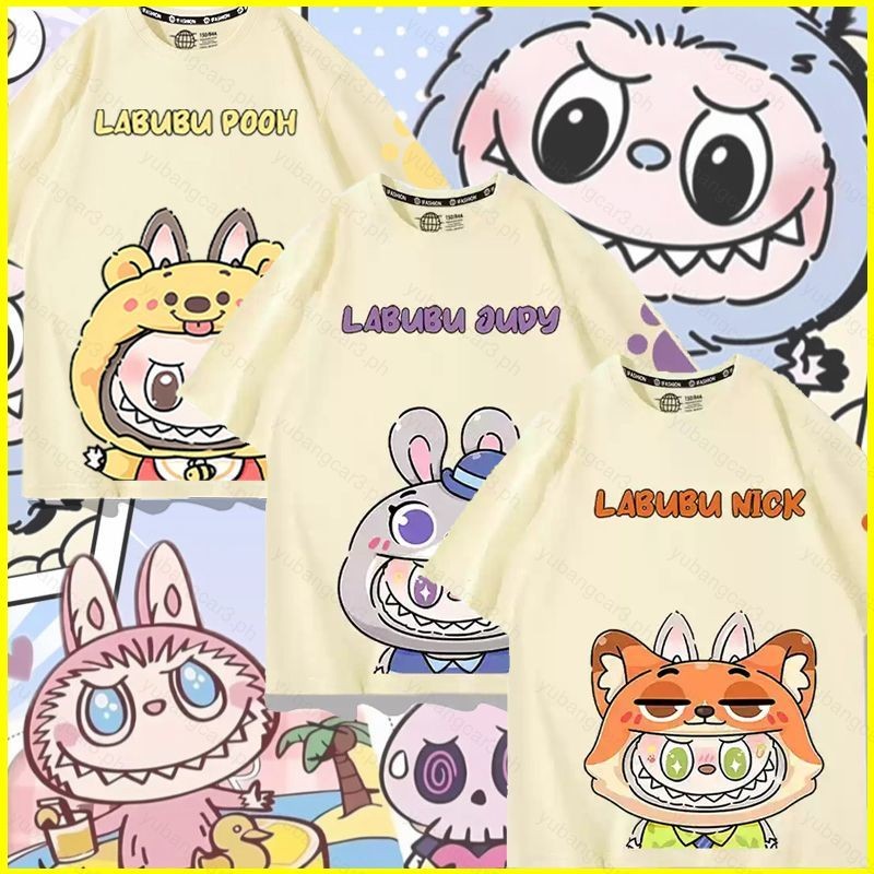 YB3 THE MONSTERS Labubu Disney T-shirt Zootopia Winnie the Pooh Chip ...