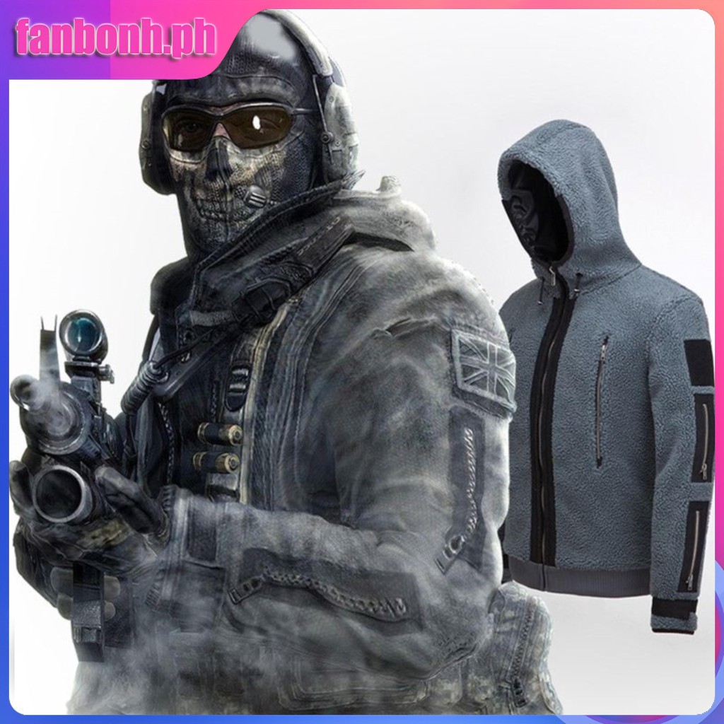 New Fashion Task Force 141 Simon 'Ghost' Riley Tactical Hoodie Jacket ...
