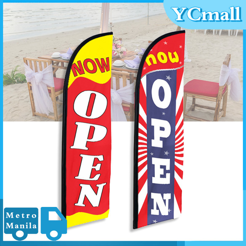 Knife Shaped Beach Flag Open Flag Business Beach Flags Beach Flag ...