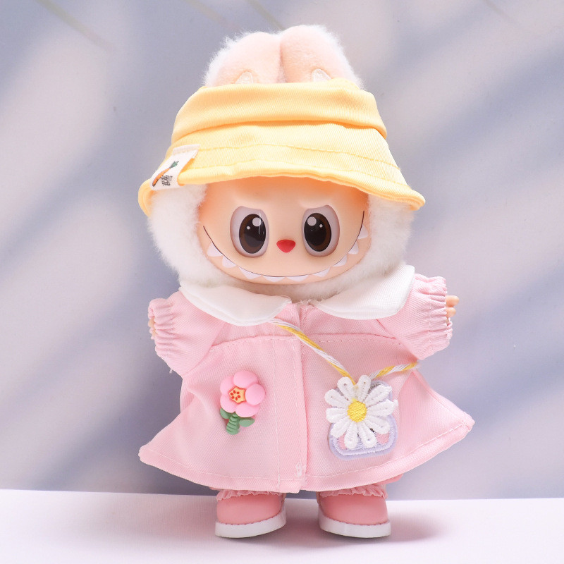15cm 17cm labubu Clothes|Overalls Suit+White Leather Shoes|For labubu ...