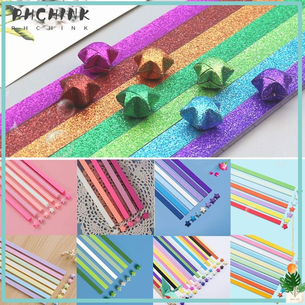 CHINK Star Origami Paper, Single Sided Art Craft Star Paper Strip, DIY ...