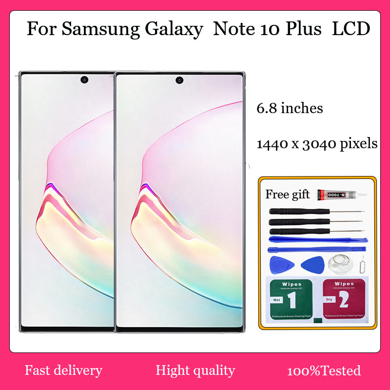 Original AMOLED For Samsung Galaxy Note 10+/ Plus 4G 5G LCD Display ...