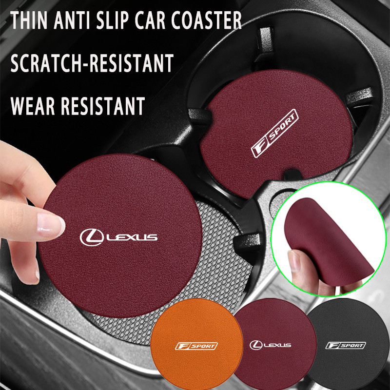 Lexus Car Coaster Anti Slip Pad with Car Logo Printed Water Cup Pad ...