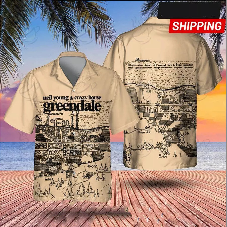 Neil Young Greendale Album Hawaiian Shirt ALL Size | Shopee Philippines