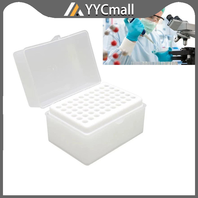 96 Positions Plastic Pipettor Tip Holder Case Micropipette Pipette Box ...