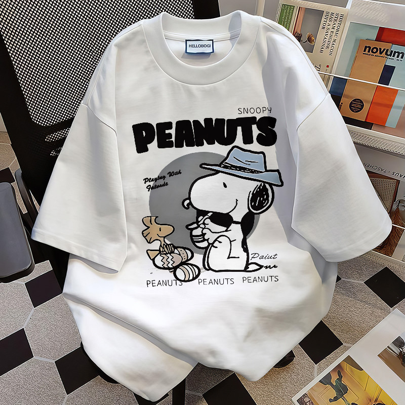 Cod Top for Women Pure Cotton Korean-style,cute Snoopy Letter Prints ...