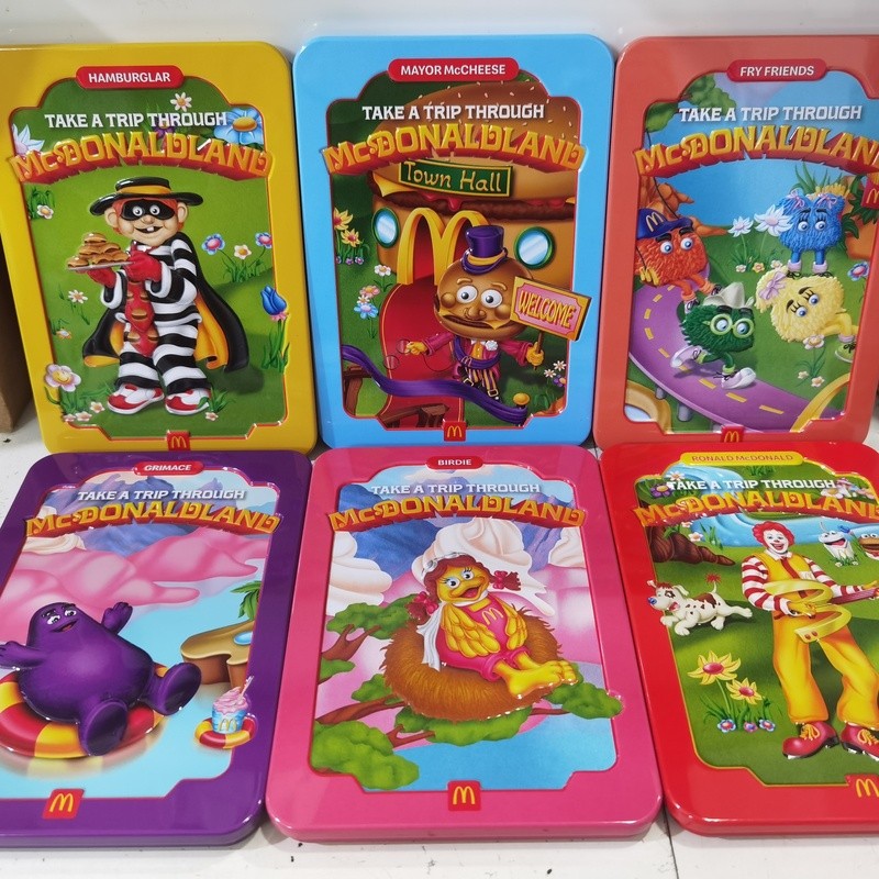 2025 McDonaldland Postcard Collection Aluminum Box, Grimace, Hamburglar ...