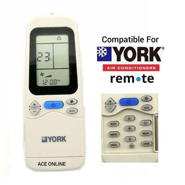 Replacement For YORK Air Conditioner Remote Control | Shopee Philippines