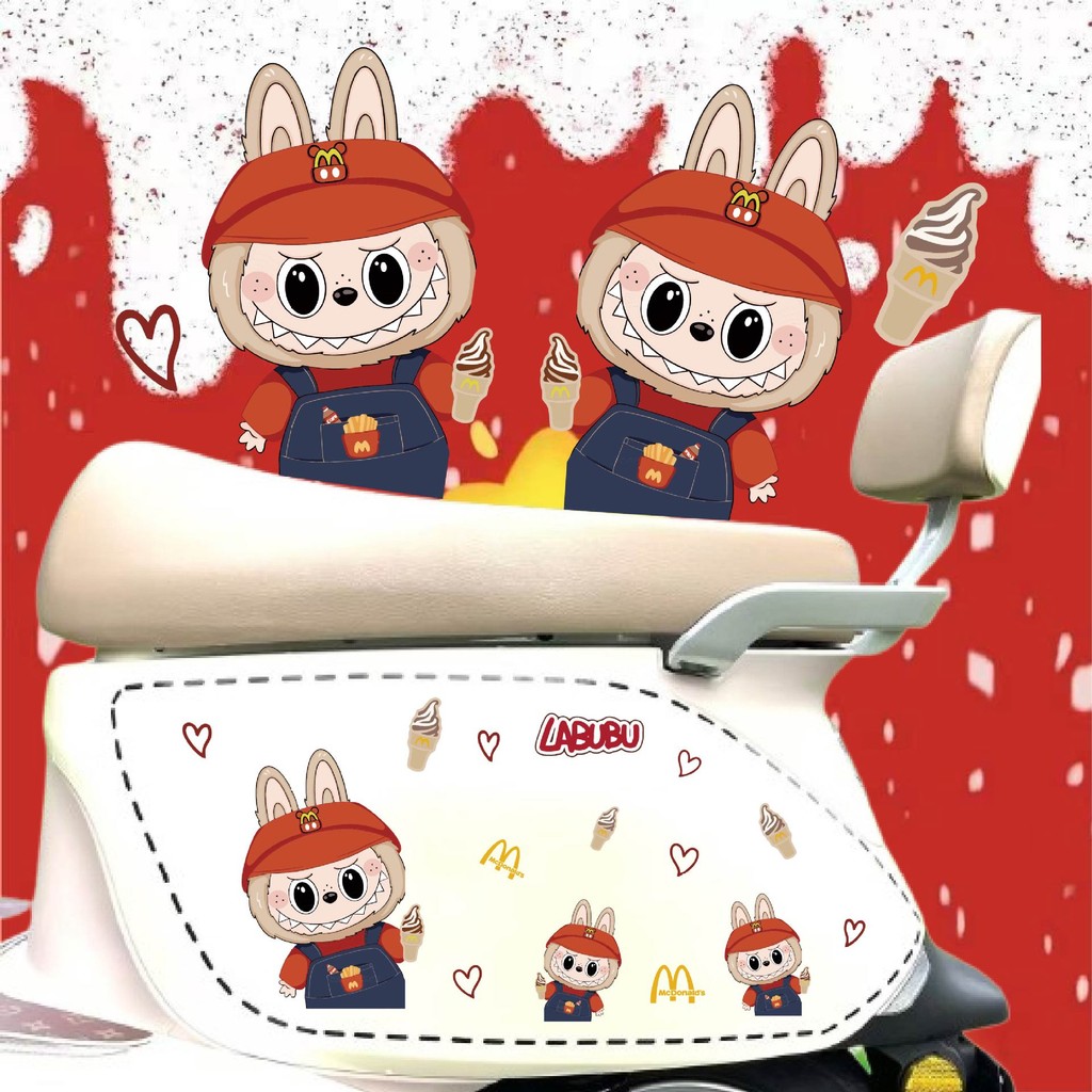 Labubu labubu Electric Car Sticker Waterproof Decorative Film Battery ...