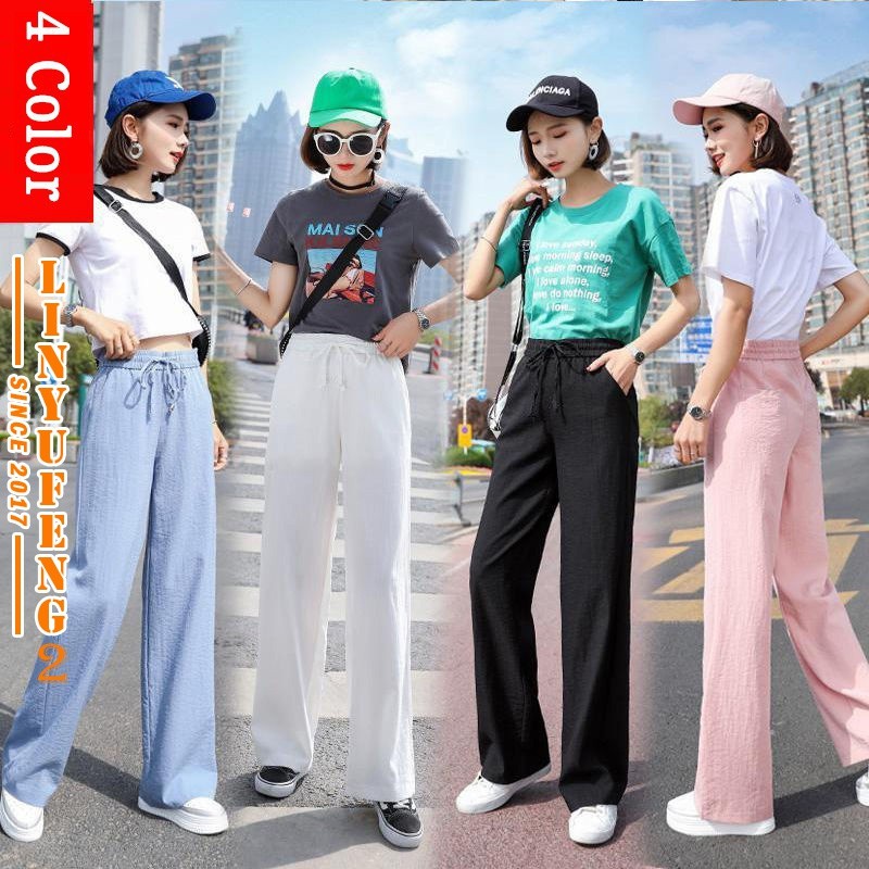 S-4XL Baggy Wide Leg Square Pants for Women Plus Size High Waist Slacks ...