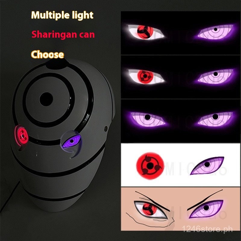 Naruto Mask Halloween Ninja Glowing Sharingan Uchiha Madara AFEI with ...