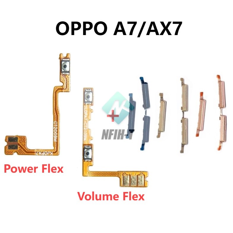Power volume button flex for OPPO A7 AX7 Power on / off Volume Button ...