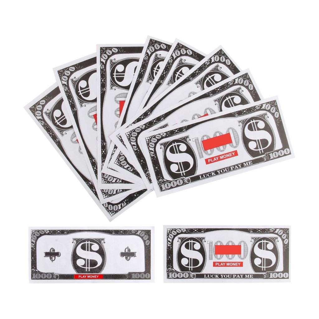 Play Money Set Fake Money that Looks Real Double Side Printed Realistic ...