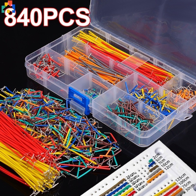 DIY Preformed Breadboard Jumper Wire Kit 14 Lengths Board Jump Wire ...