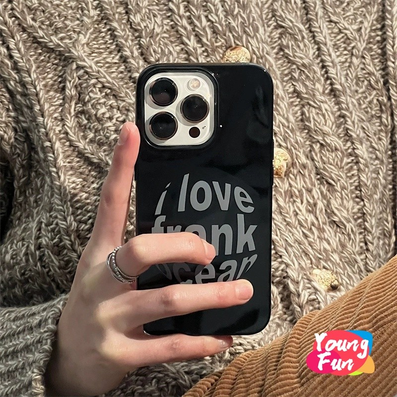 Slogan Simple Letter Case for iPhone 16 PRO MAX 15 12 14 XR 13 11 8 7 6 ...