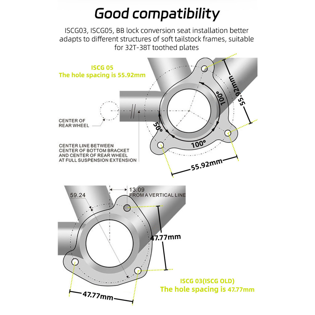 Rrskit Mountain Bike Single Disc Chain Guide DH Soft Tail Chain ...