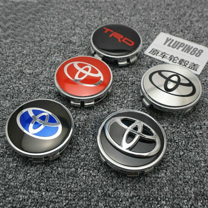 4pcs Toyota Wheel Sport Rim Center Cap 53 56 57 60 62 68mm Car Wheel ...