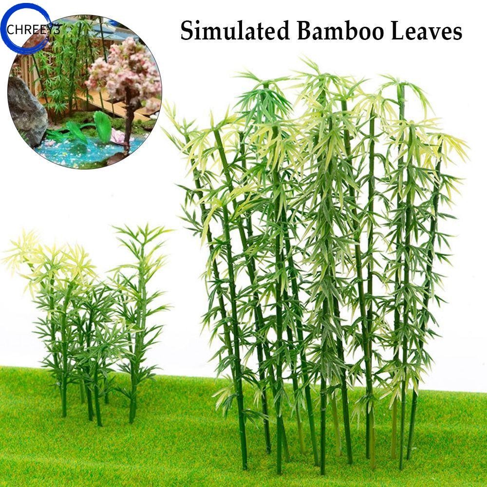 CHERRY3 25pcs Bamboo Tree Model Artificial Plants Office Decoration ...