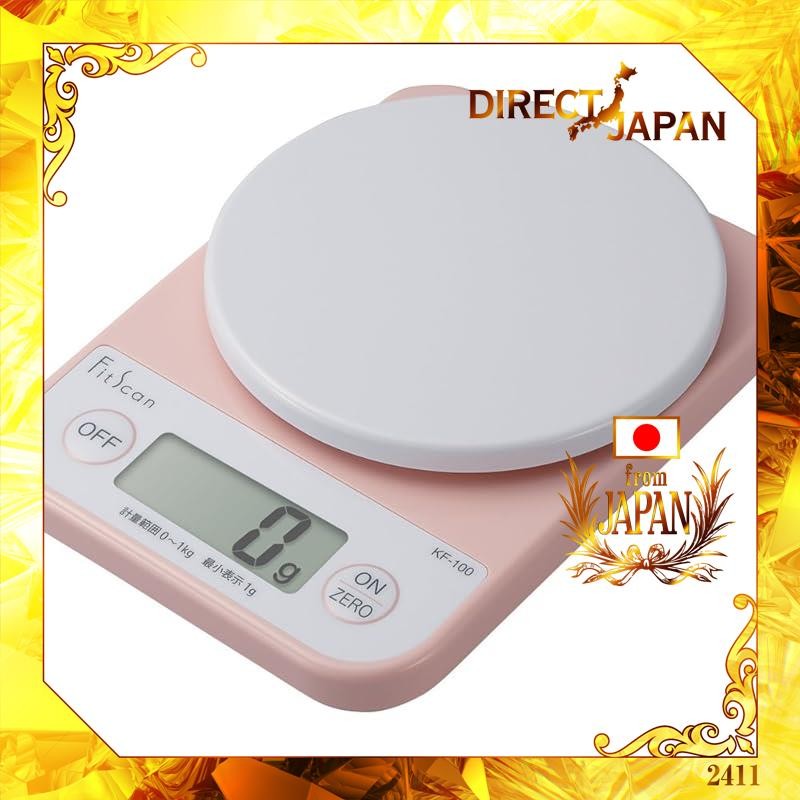 Tanita Kitchen Scale, Digital, Pink, 1kg, 1g intervals, for cooking ...