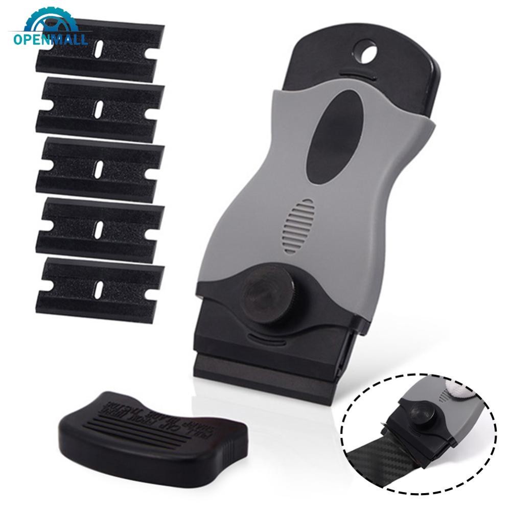 OPENMALL 10Pcs Car Wash Sticker Cleaning Razor Scraper with Plastic ...