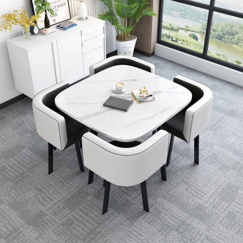 Reception Negotiation Table and Chair Internet Celebrity Small Square ...