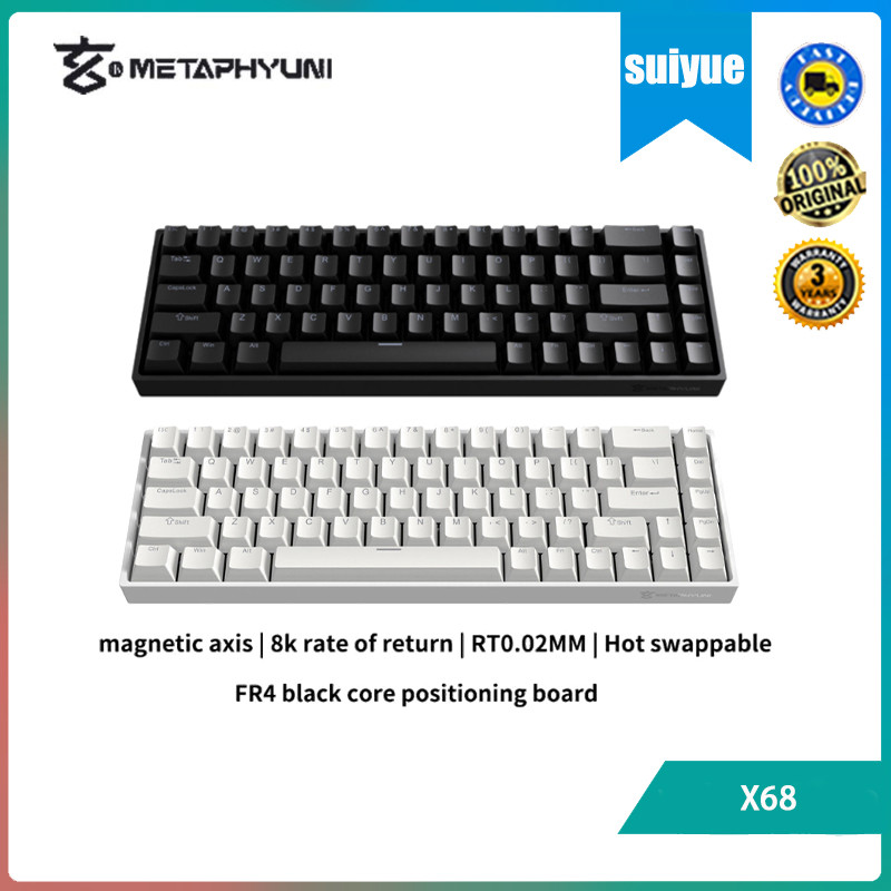 METAPHYUNI X68 wired gaming magnetic axis keyboard, 8K return rate, RT0 ...