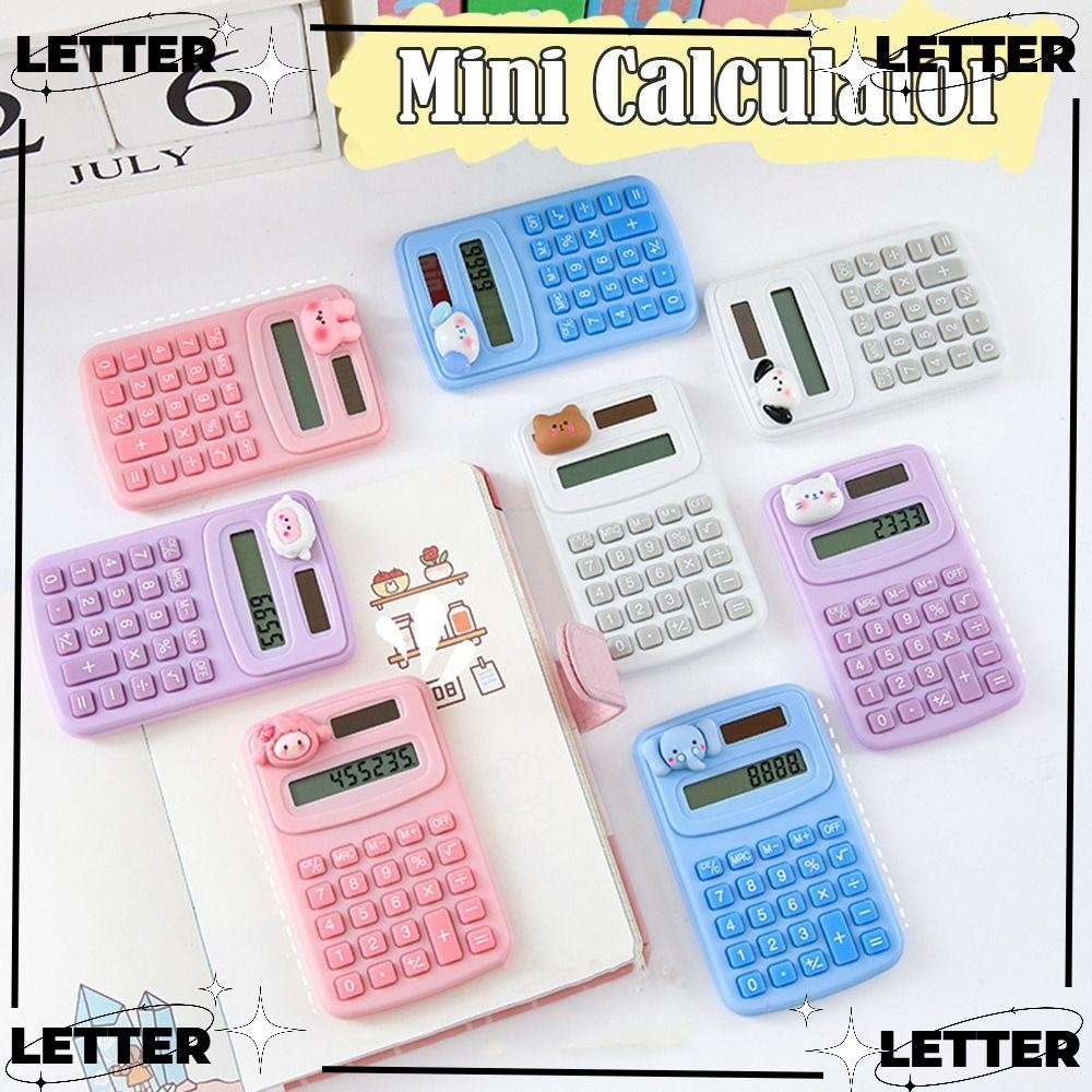 LET Mini Calculator, 8-Digit Plastic Math Calculator, Durable Portable ...