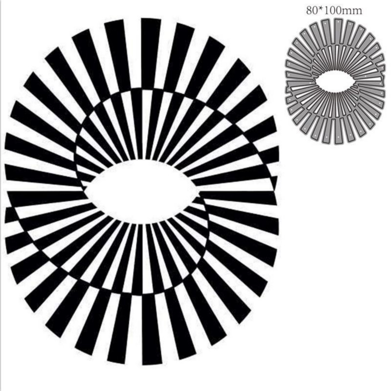 Scrapbook DIY Round Set Round Embossing Mold Etching Craft Metal Carbon ...