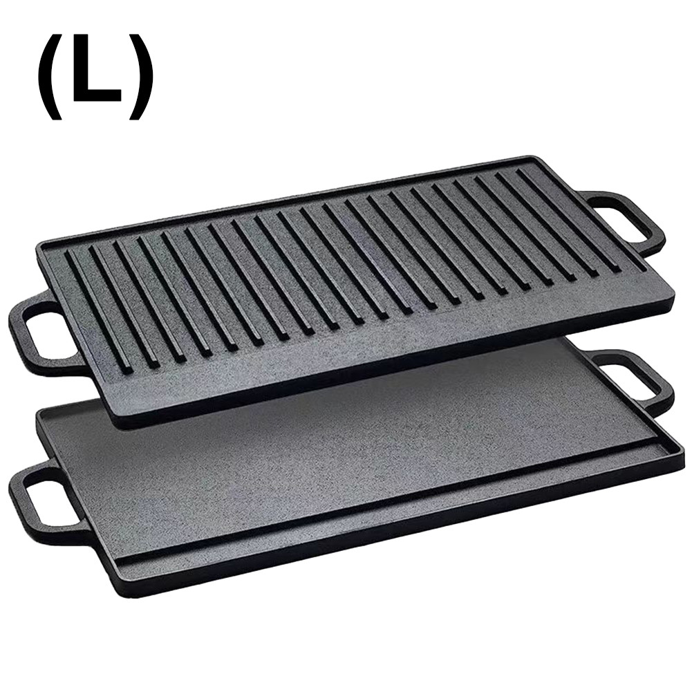 Griddle Plate with Double Handles Grill Plate Griddle Pan for Steaks ...