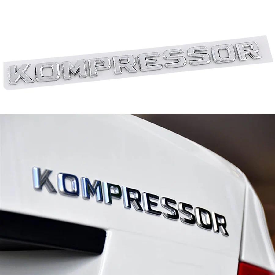 1Pc KOMPRESSOR Car Sticker Side Emblem Rear Trunk Badge For Mercedes ...