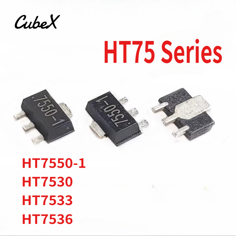HT75 Series LDO Voltage Regulator SMD SOT-89 Package HT7530/HT7533/HT7536/HT7550-1 Low Dropout ...