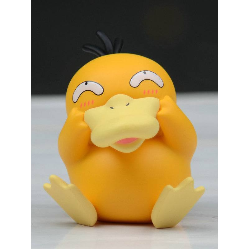 Pokemon Psyduck model 10cm long beak, Zenigame turtle statue psy duck ...