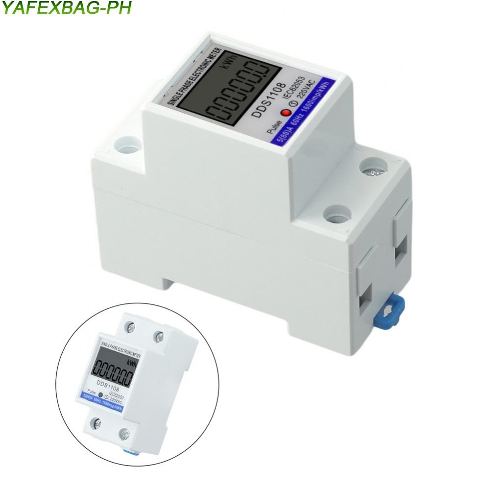 1 Phase Electric Energy Meter with LCD Display KWH AC 220V 80A ...