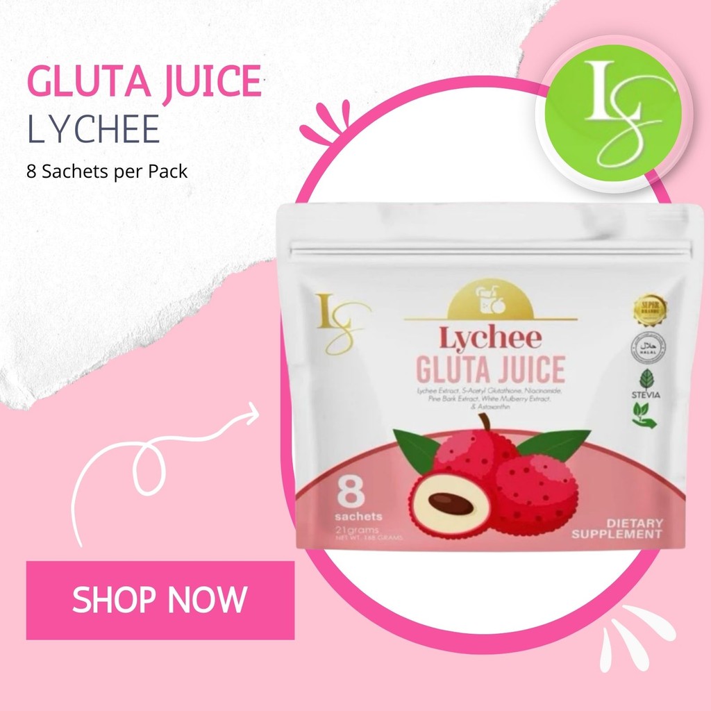 LuxeSlim Drinks LS LYCHEE GLUTA JUICE | 8 SACHETS | by Anna Magkawas ...