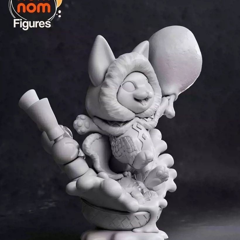 New GK Unpainted, 3D Printed Figurine White Model 1/10 Monster Hunter ...