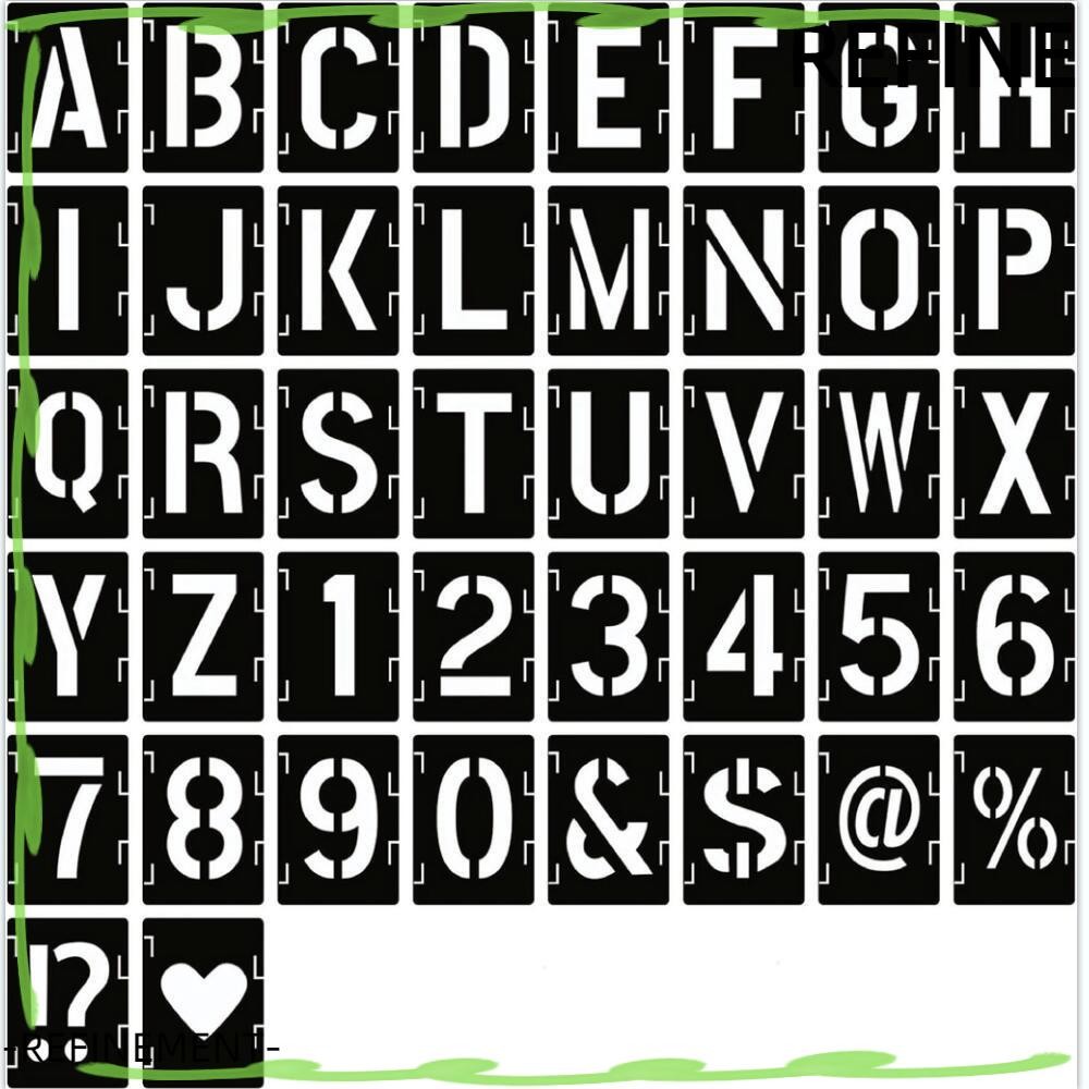 REFINEMENT Letter Stencils, Large Numbers Stencils For Painting, For ...